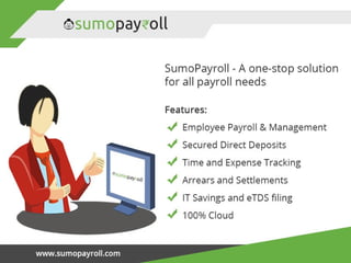 India's Leading Cloud-based HR and Payroll Software - SumoPayroll | PPT