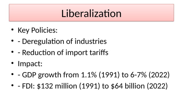 India's LPG Reforms and its perspective to India | PPT
