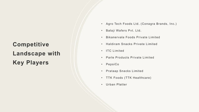 India Snacks Market PPT: Growth, Outlook, Demand, Keyplayer Analysis and Opportunity 2023-28 | PPT