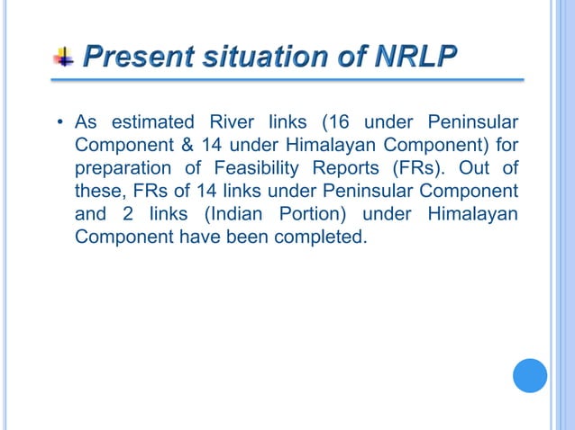 India’s national river linking project [nrlp] | PPT