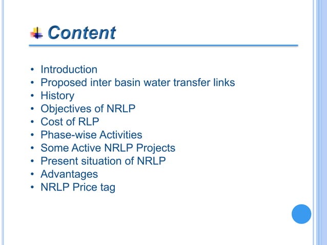 India’s national river linking project [nrlp] | PPT