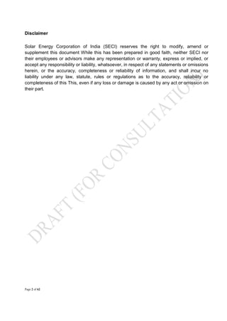 India's National Solar Mission Phase 2 Batch 1 Guidelines - Draft | PDF