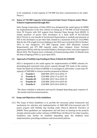 India's National Solar Mission Phase 2 Batch 3 Tranche 1 Guidelines ...