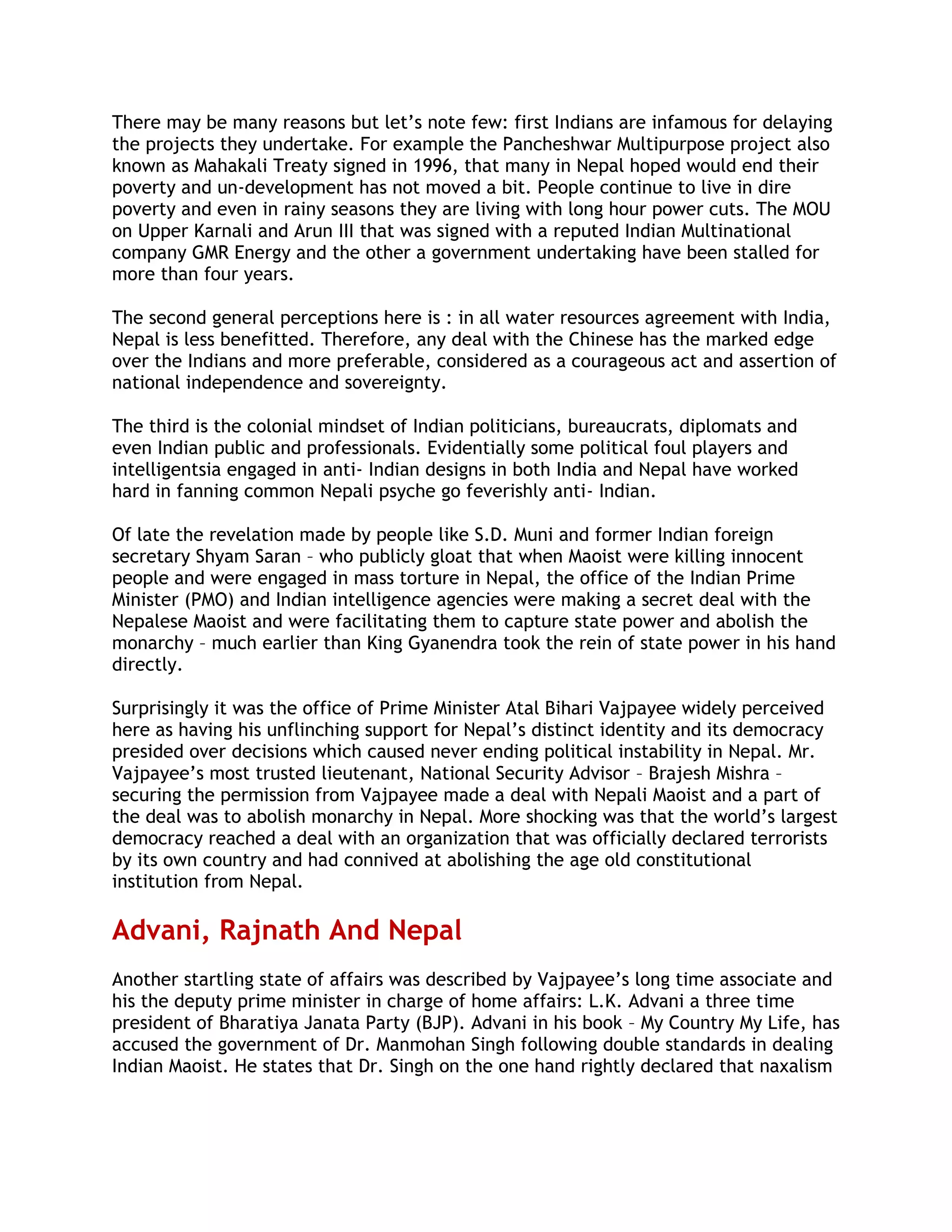 INDIA’S NEPAL POLICY | DOCX