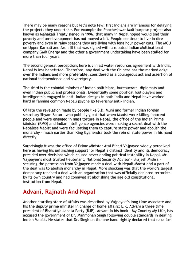 INDIA’S NEPAL POLICY | PDF