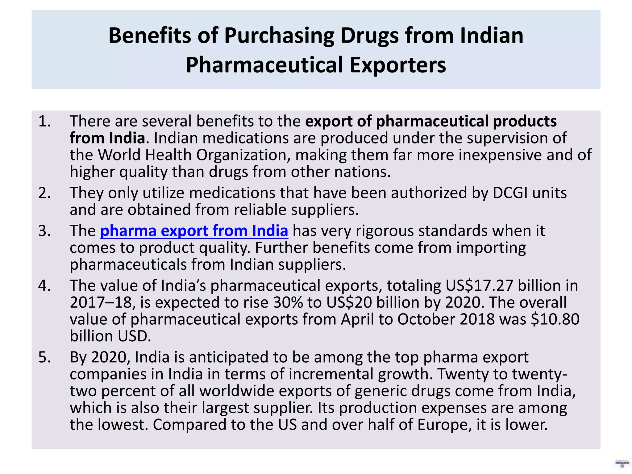 India’s Pharma Export Boosting Sales and the Added Value.pptx