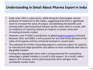 India’s Pharma Export Boosting Sales and the Added Value.pptx