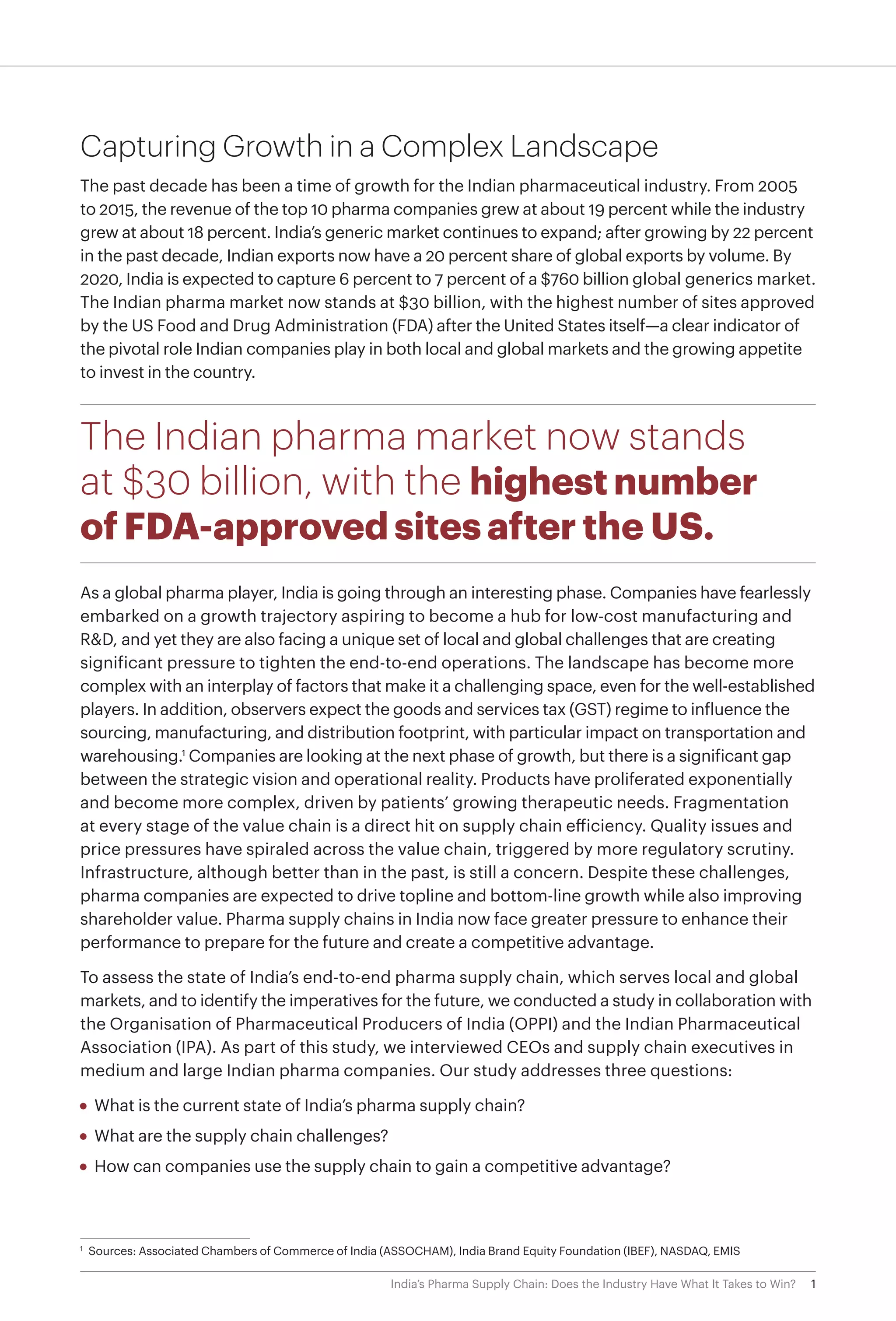 Indias pharma supply chain | PDF