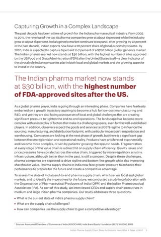 Indias pharma supply chain | PDF