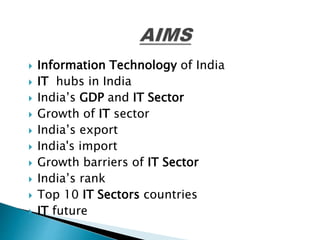 India's rank in Information Technology || IT | PPTX