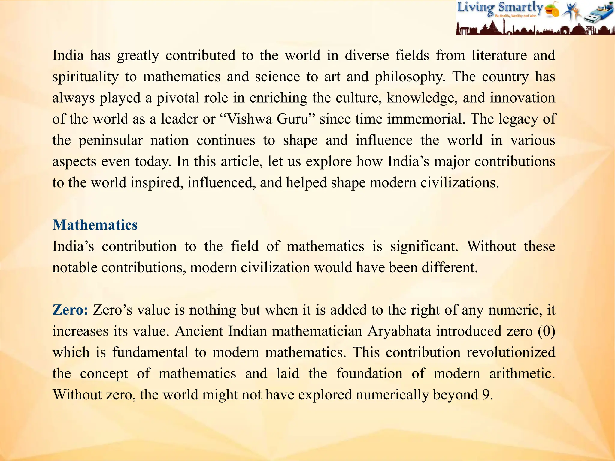 India’s Revolutionary Global Contributions That Influenced, Inspired ...