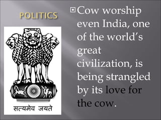 India’s sacred cow | PPT