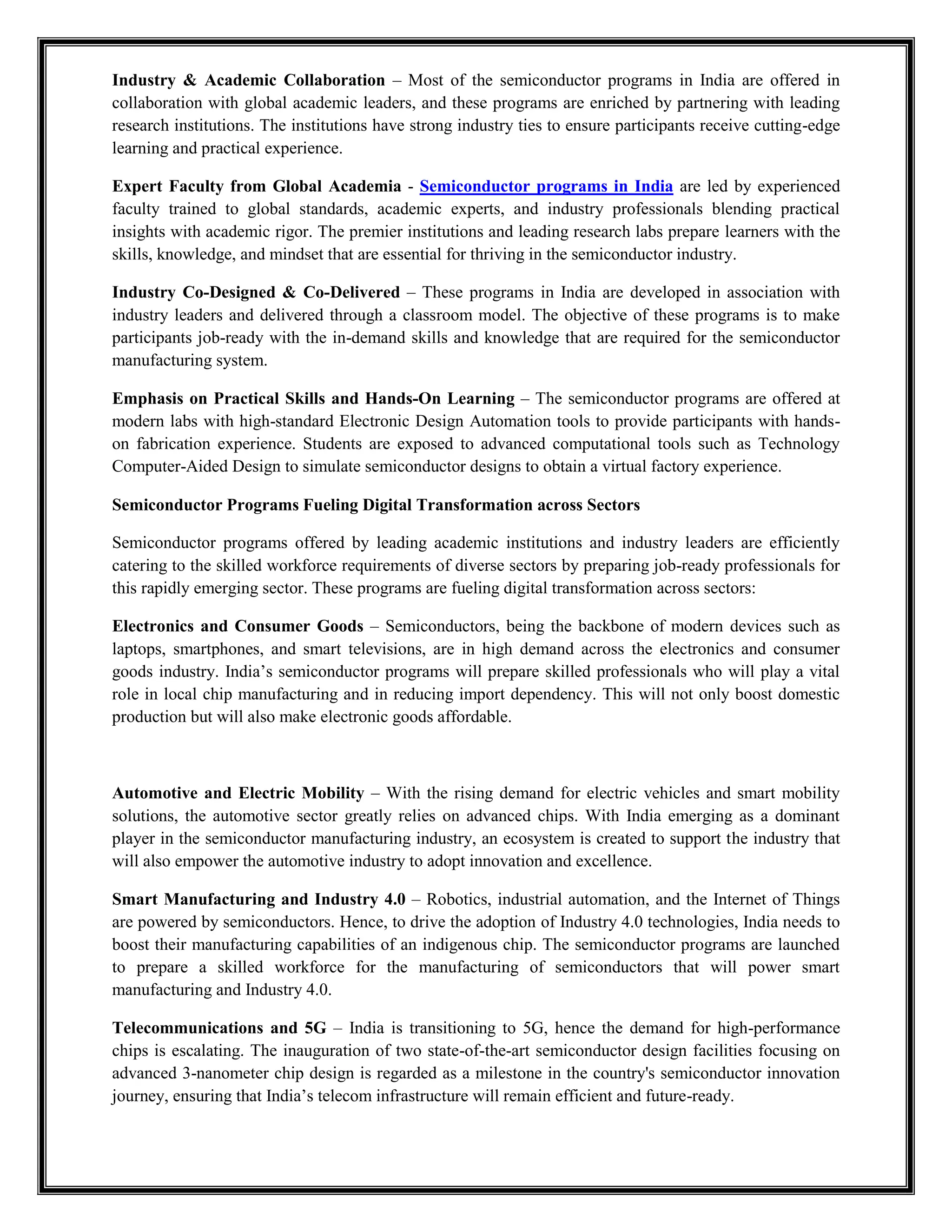 India’s Semiconductor Program Powering Digital Transformation | PDF