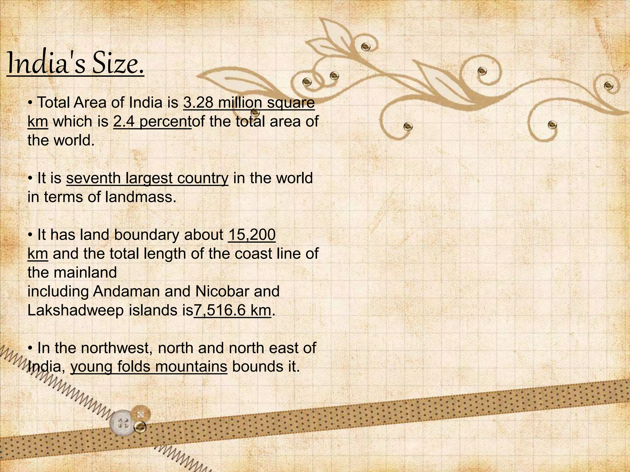 India's size and location | PPTX