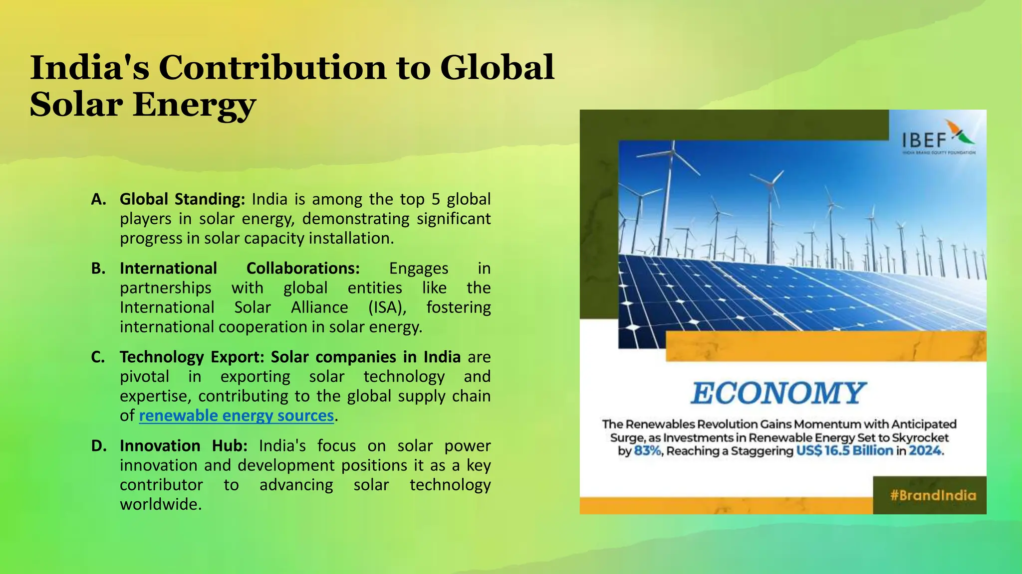 Green Power: India's Solar Energy Companies Contribution to Solar ...