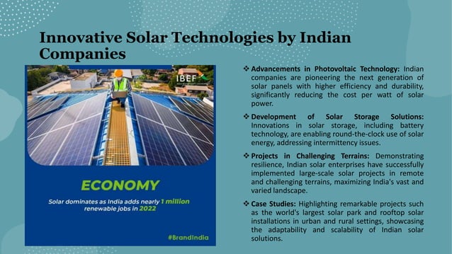 Green Power: India's Solar Energy Companies Contribution to Solar ...