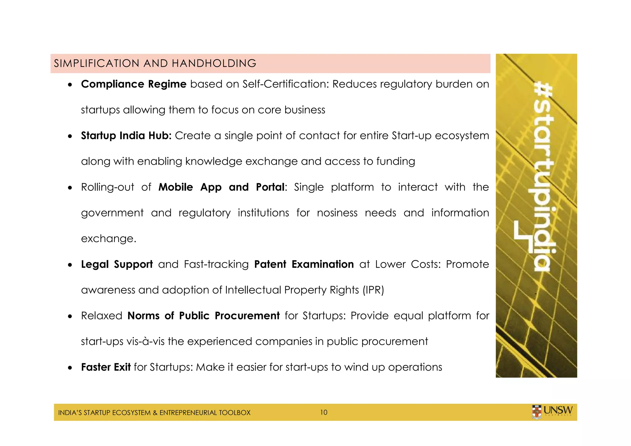India's Startup Ecosystem and Entrepreneurial Toolbox | PDF