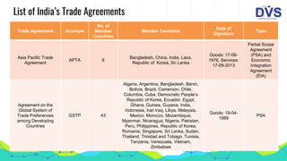 India's trade agreements | PPTX