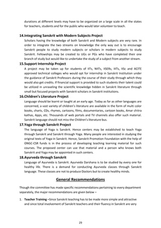 India's vision and roadmap for development of sanskrit report | PDF