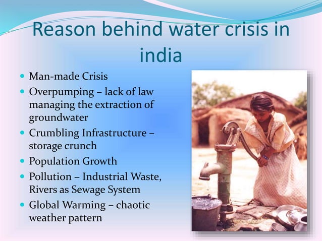 India's water crisis | PPTX | Environmental Services Industry | Industries