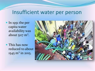 India's water crisis | PPTX