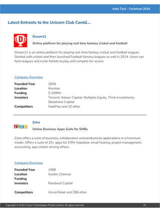 India Tech - Factsheet 2019 | PDF