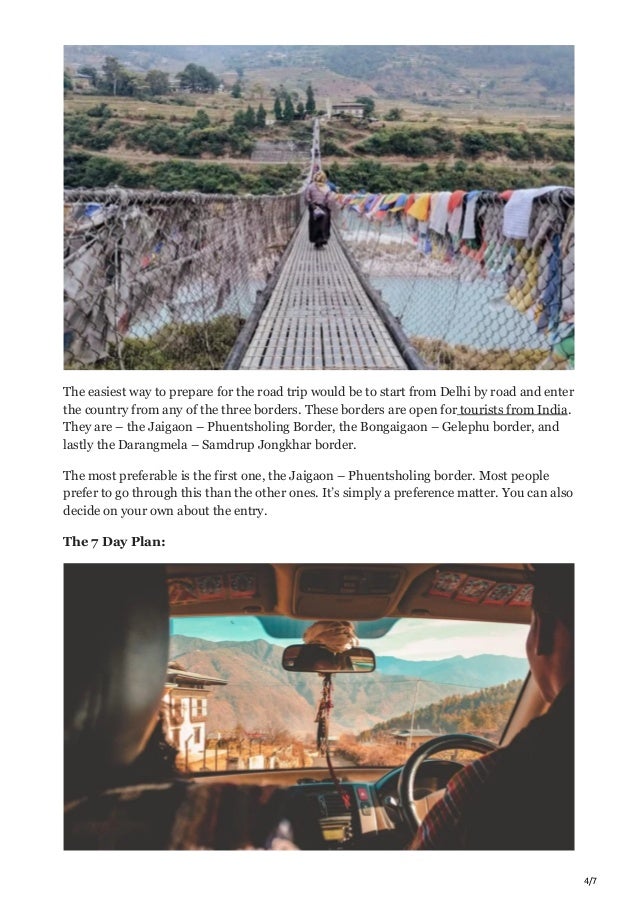 India To Bhutan Road Trip Pdf