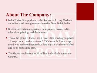 India today group ppt | PPTX