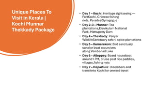 India Tour Package – Kerala Highlights.. | PDF