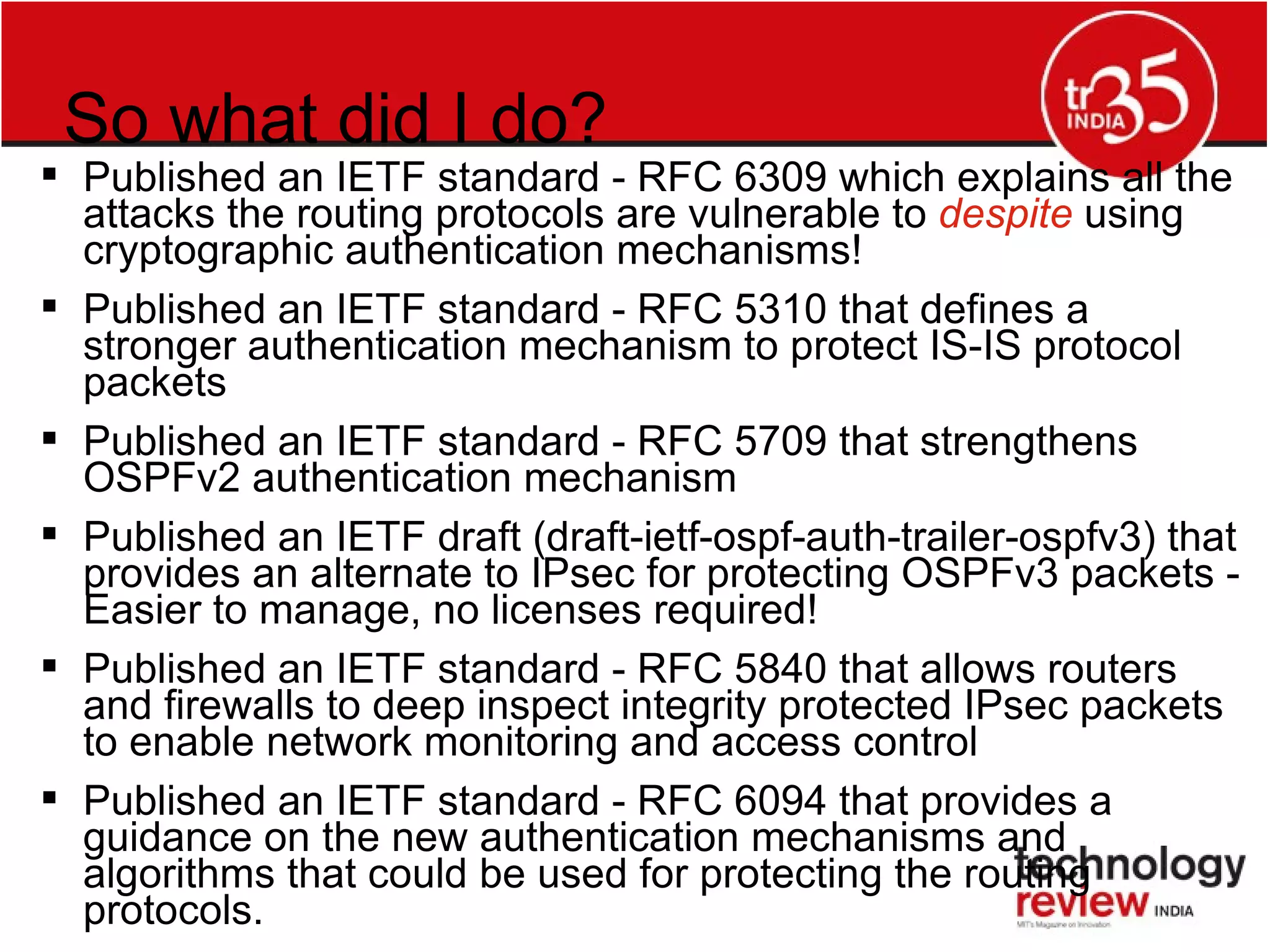 MIT EmTech TR35 India 2011 | PPT