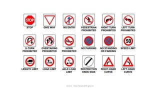 India traffic mandatory signs or regulatory signs | PPTX