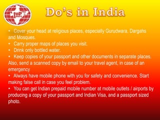 India travel info | PPT
