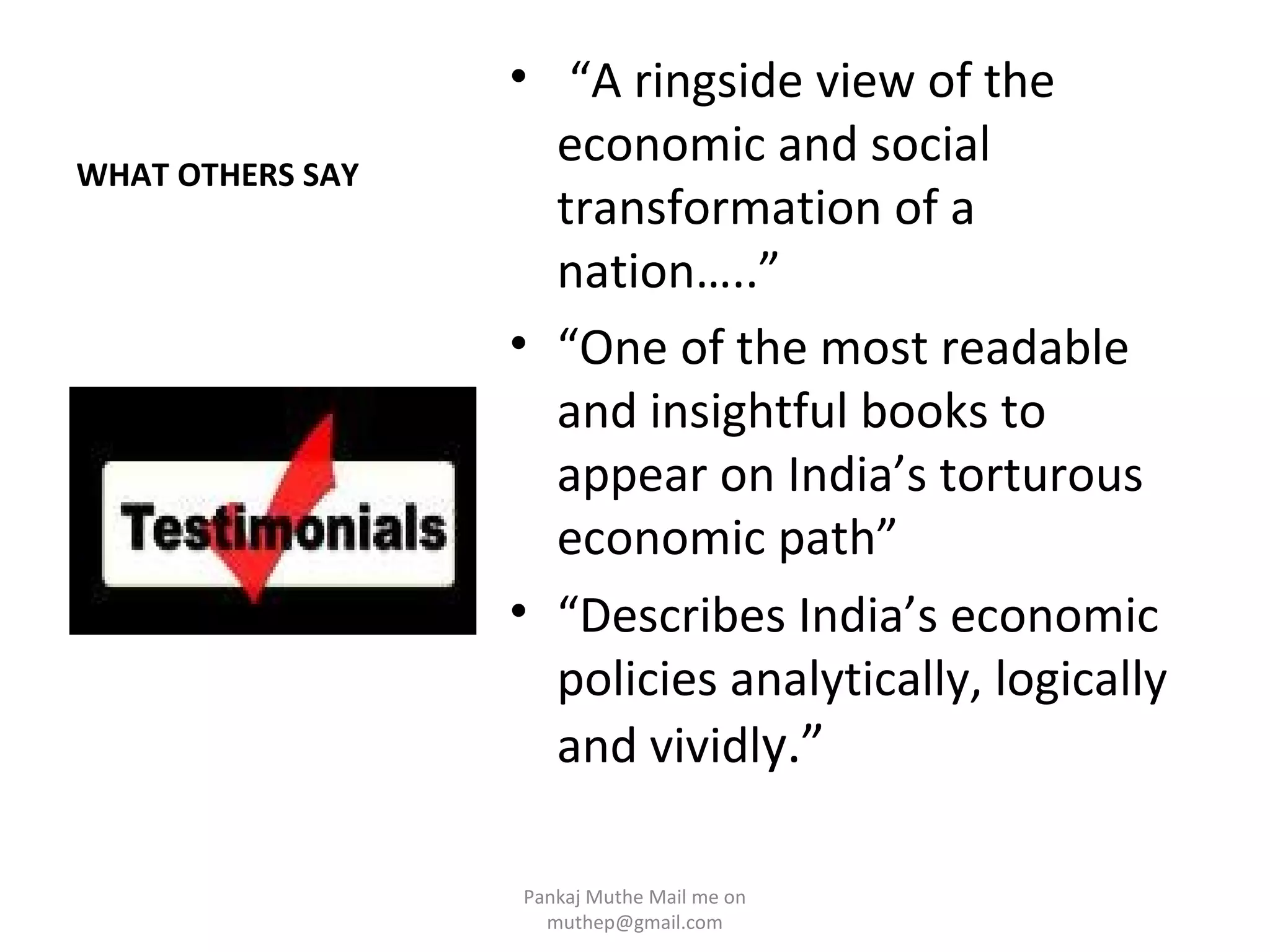 Indiaunbound summary | PPT