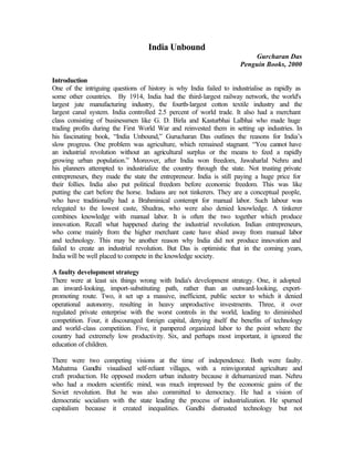 India unbound | PDF