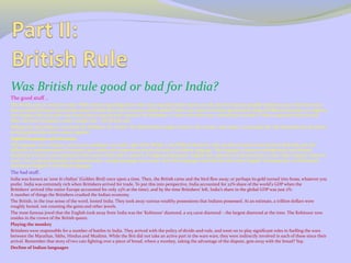 India under british rule | PPT