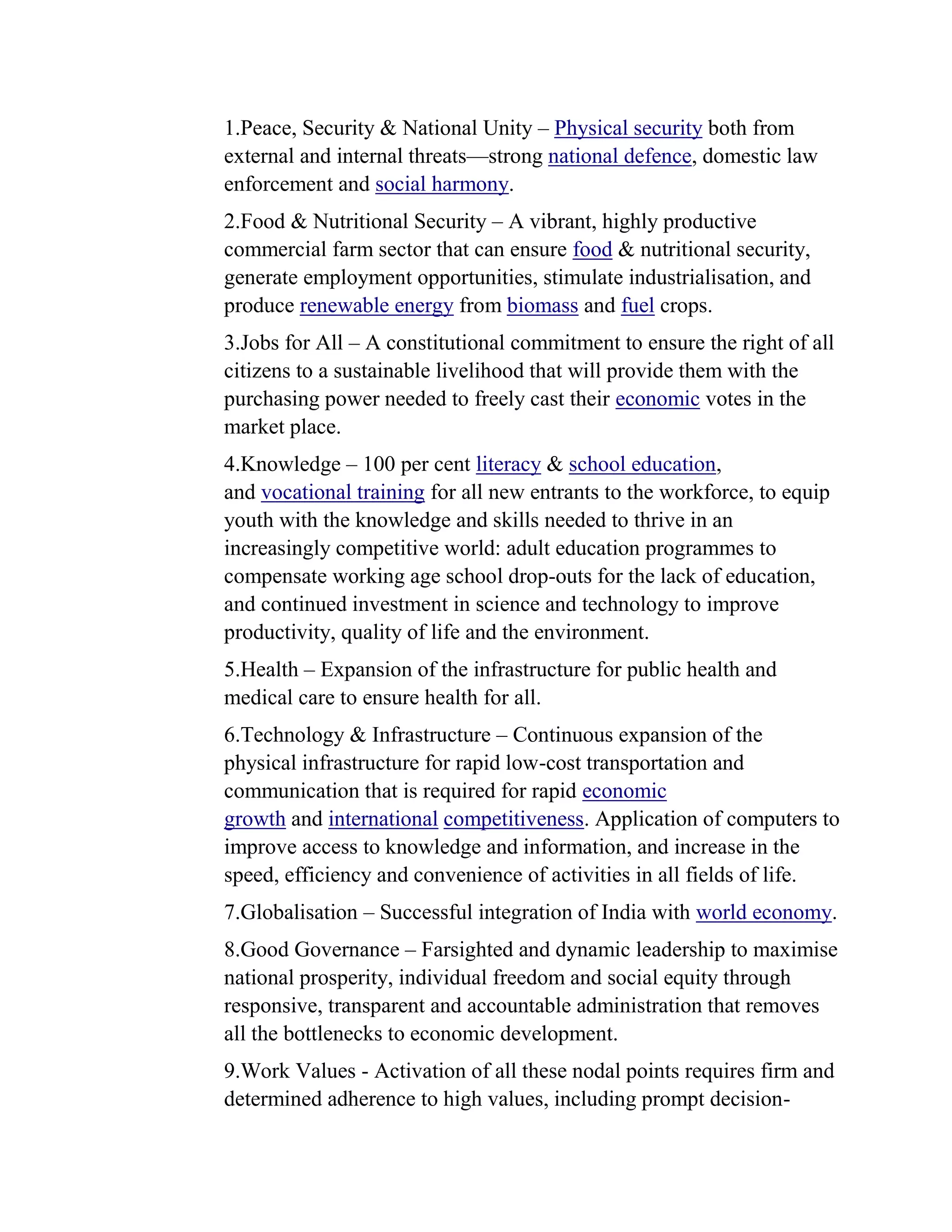 India vision 2020 | DOCX