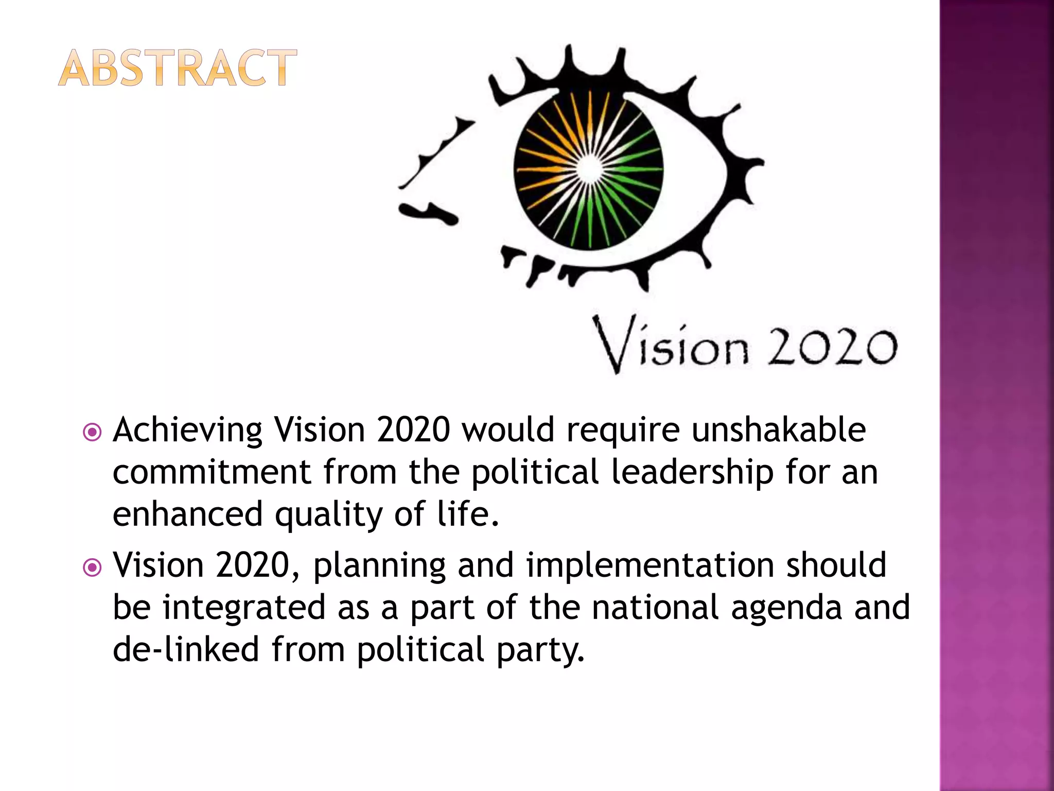 India vision 2020 ppt | PPTX