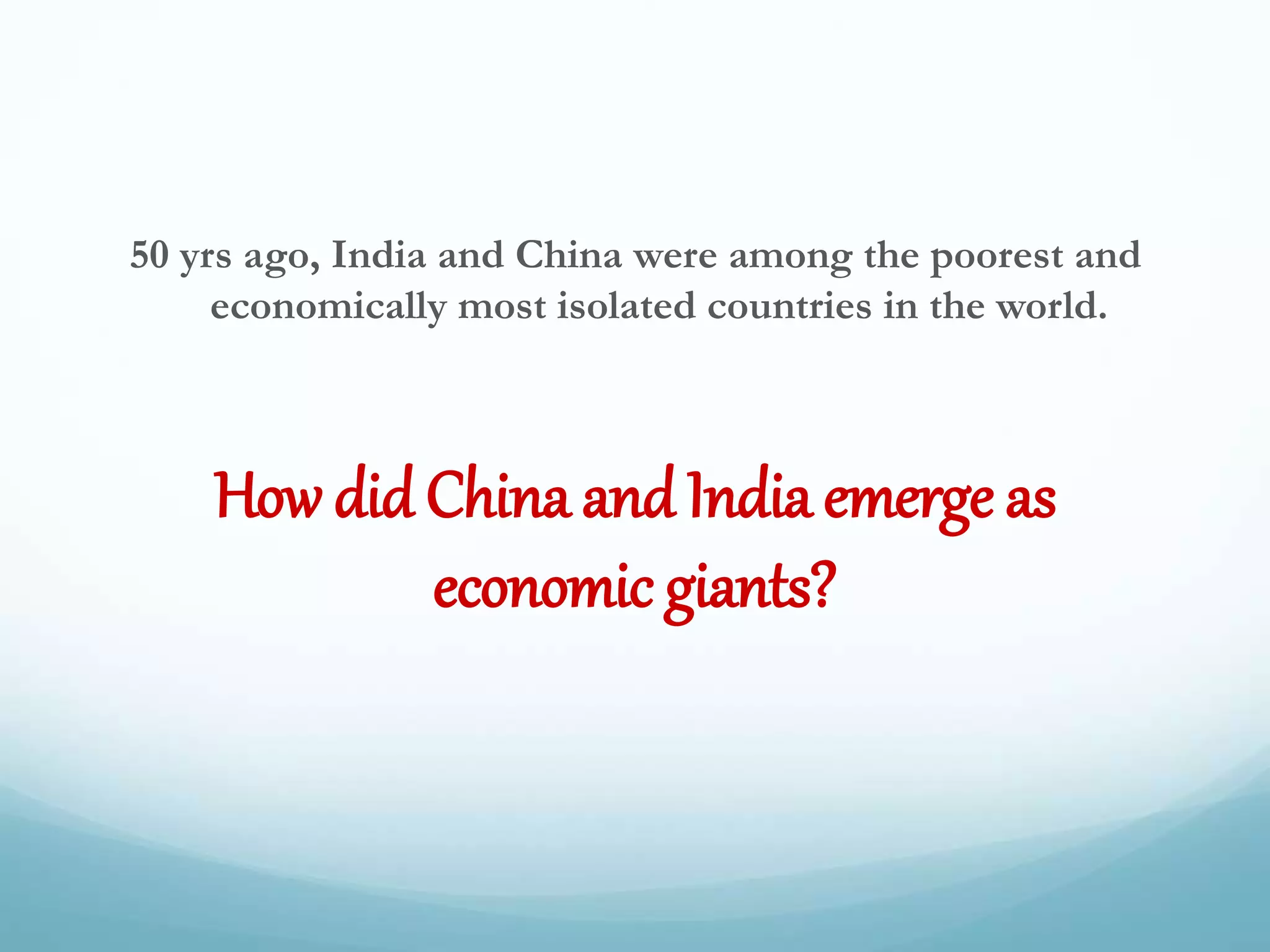 India vs. china | PPTX