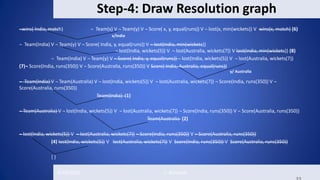 Inference Resolution, Forward and backward chaining example:India wins ...