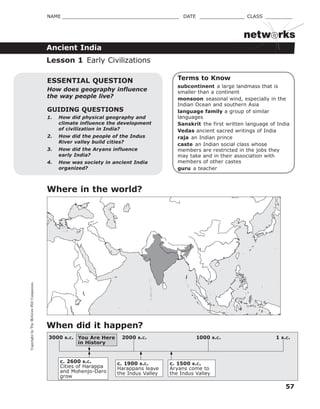 India workbook | PDF | Hinduism | Religion & Spirituality