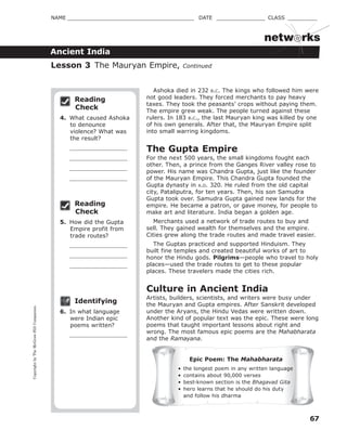 India workbook | PDF | Hinduism | Religion & Spirituality