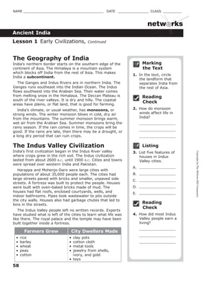 India workbook | PDF | Hinduism | Religion & Spirituality