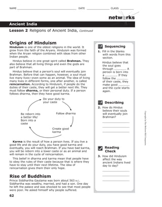 India workbook | PDF | Hinduism | Religion & Spirituality