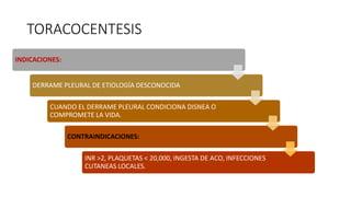 INDICACION DE TORACOSTOMIA Y COLOCACIÓN DE SONDA ENDOPLEURAL.pptx