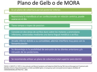 Indicaciones y mecanismos de accion de los planos oclusales | PPTX