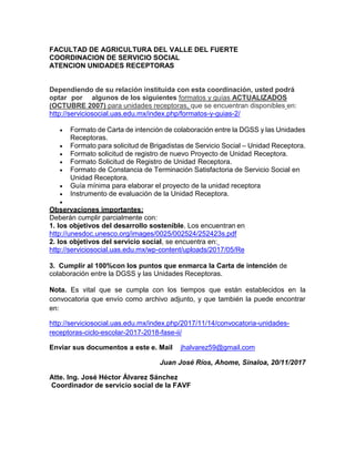 Indicador de reporte de convocatorias cumplidas favf dgss 2018 | PDF