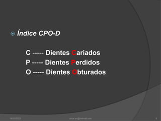 Indicadores De Caries Dental | PPT