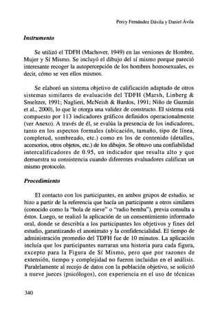 Indicadores de homosexualidad machover | PDF