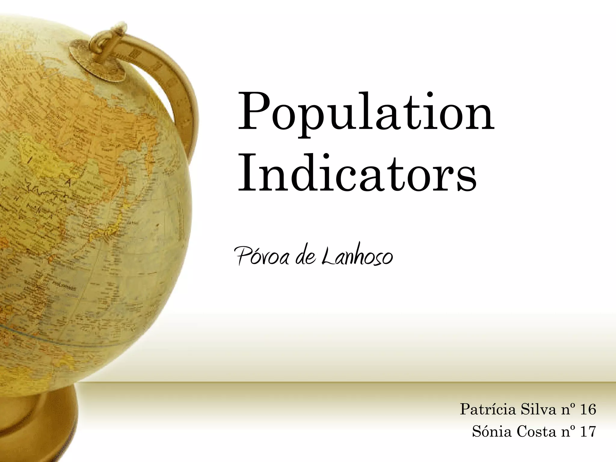Póvoa de Lanhoso - Population Indicators | PPT