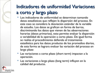 Indicadores De Uniformidad | PPT